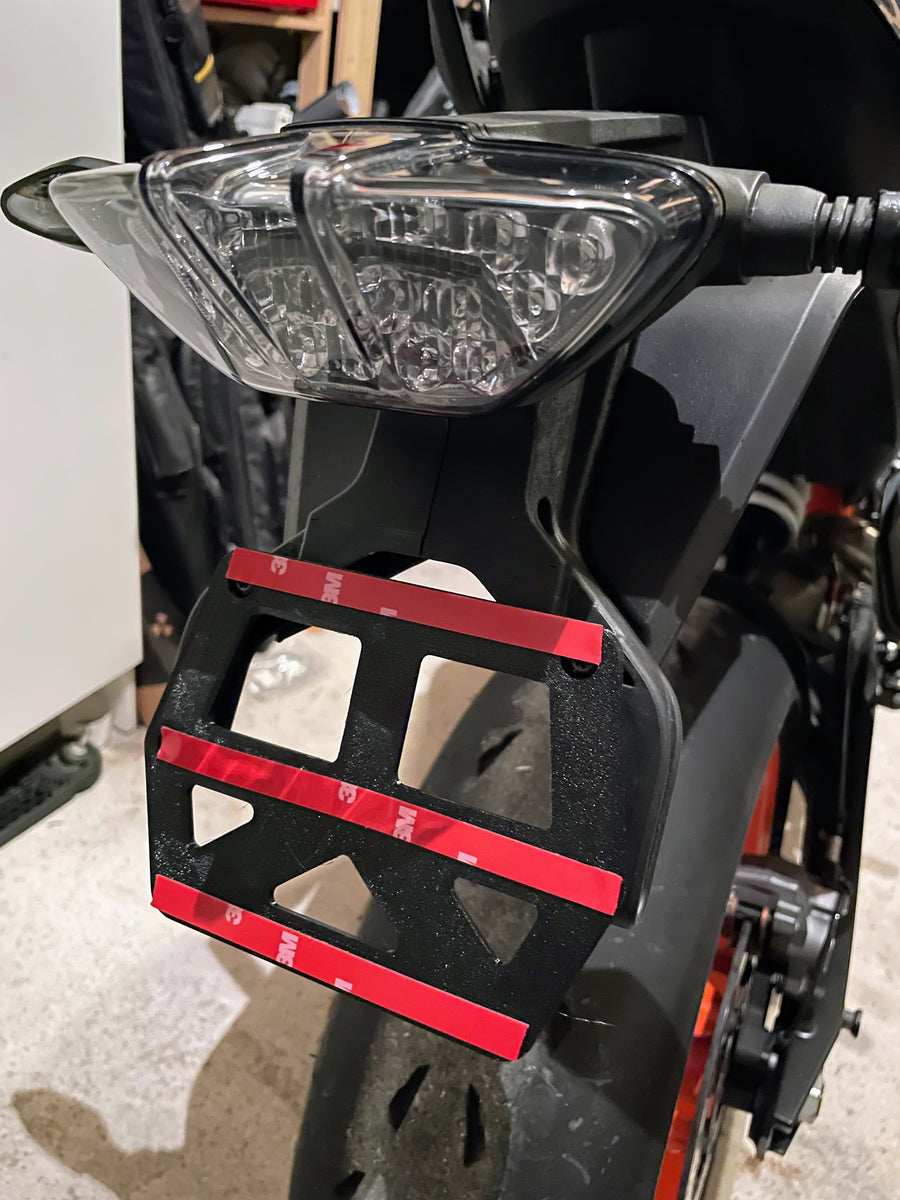 KTM 790 / 890 Duke Adhesive License Plate Adaptor – eBikePrints